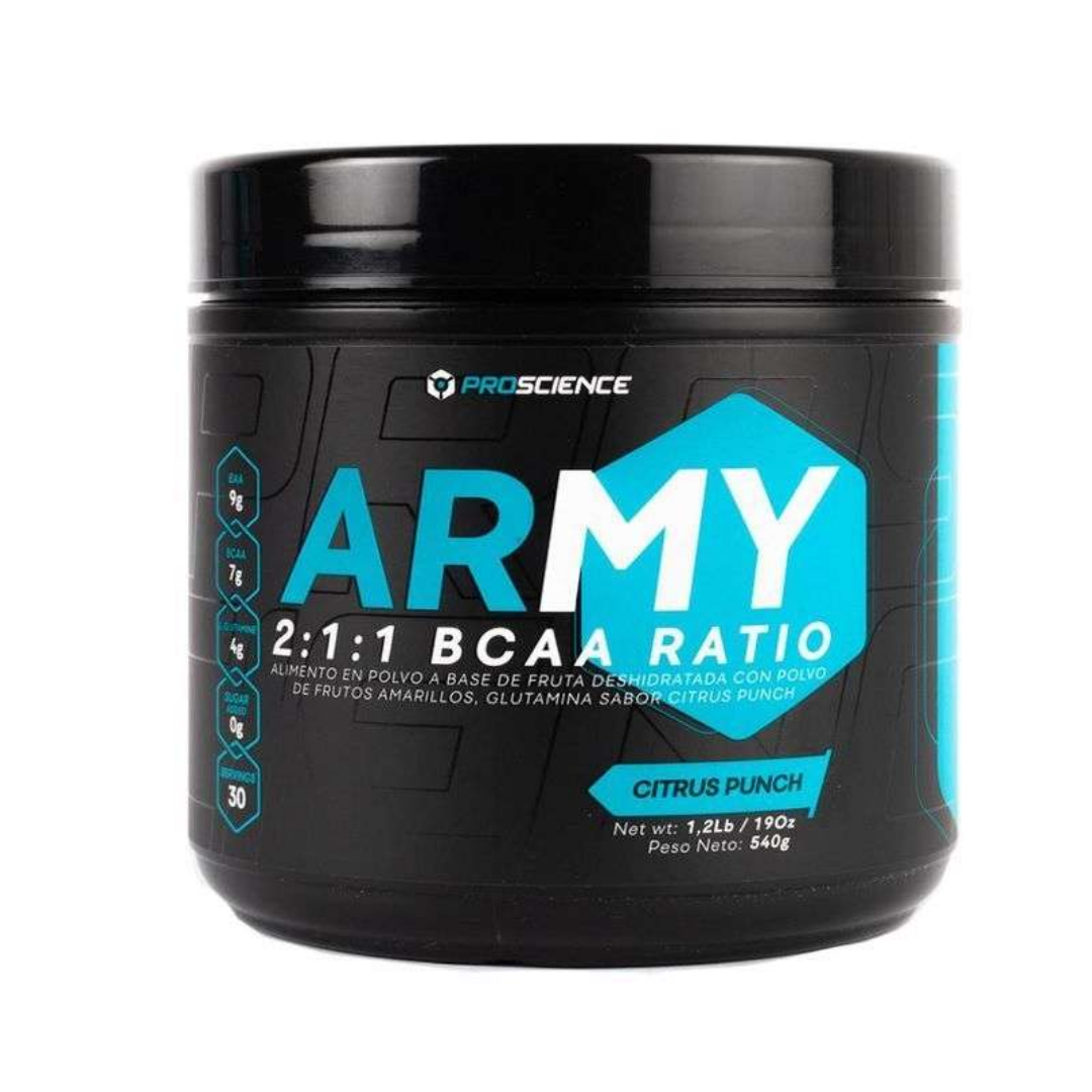 ARMY AMINOÁCIDOS 540G 30 SERVICIOS - PROSCIENCE – miproducto.com.co
