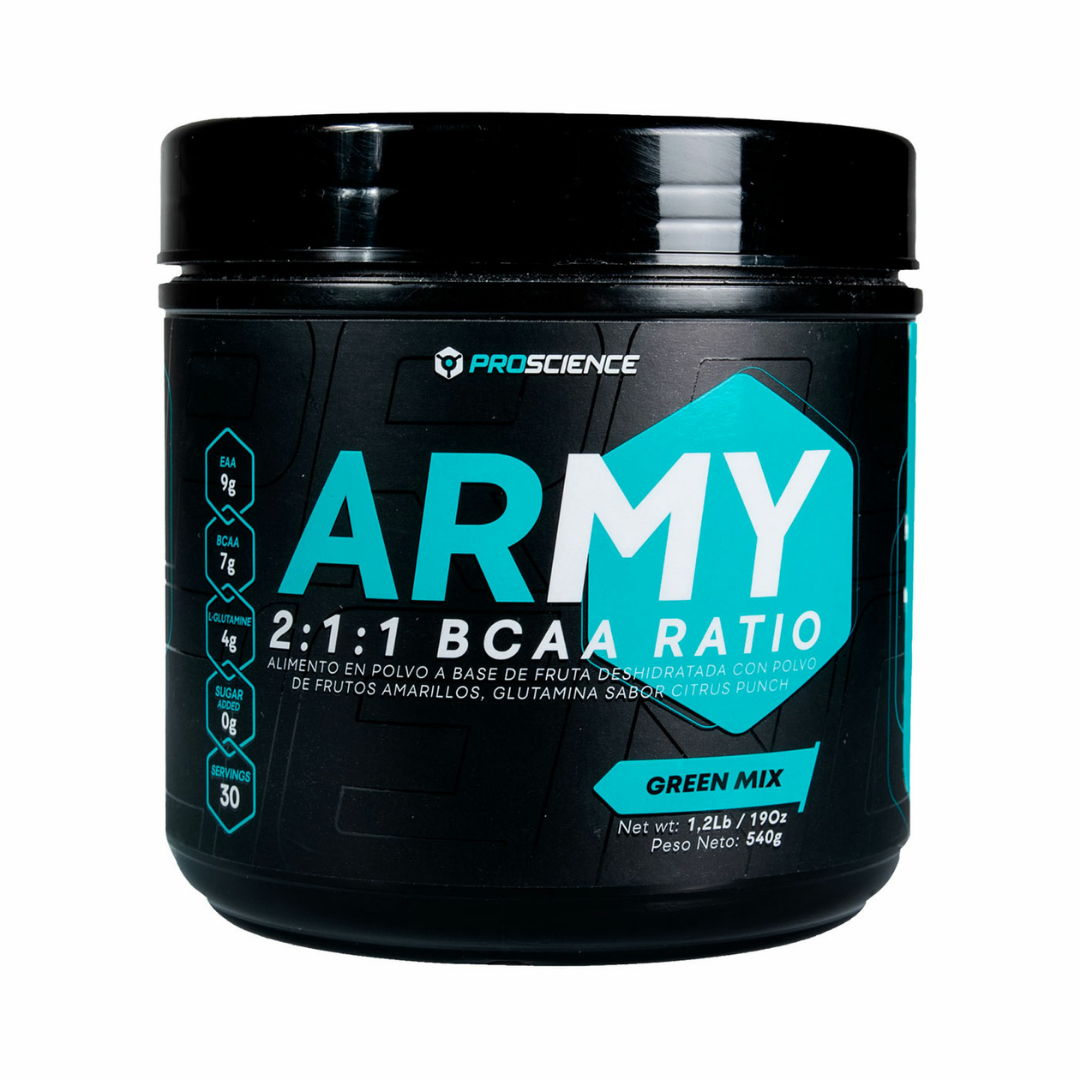ARMY AMINOÁCIDOS 540G 30 SERVICIOS - PROSCIENCE – miproducto.com.co